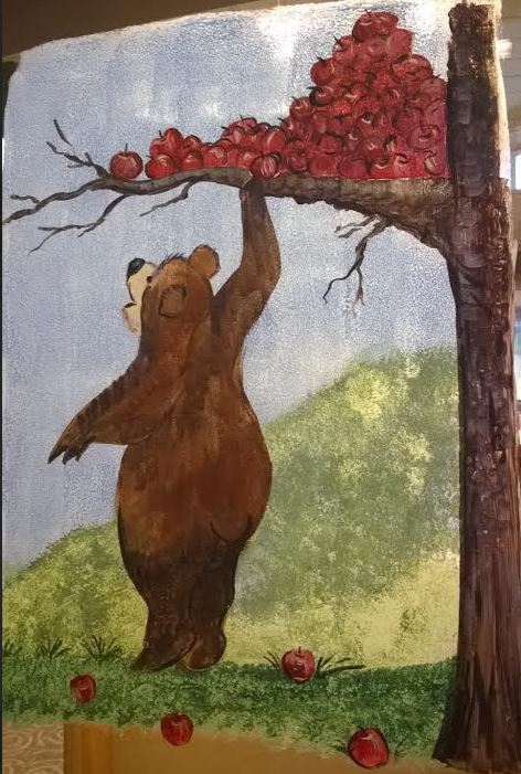 Fall window paintings – Jackson County Public Library