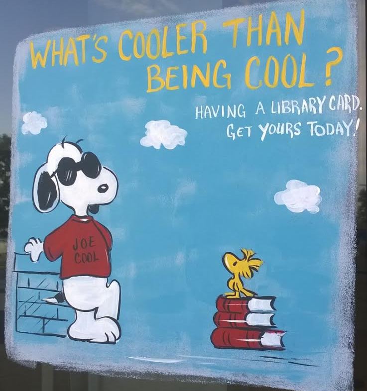 Fall window paintings – Jackson County Public Library