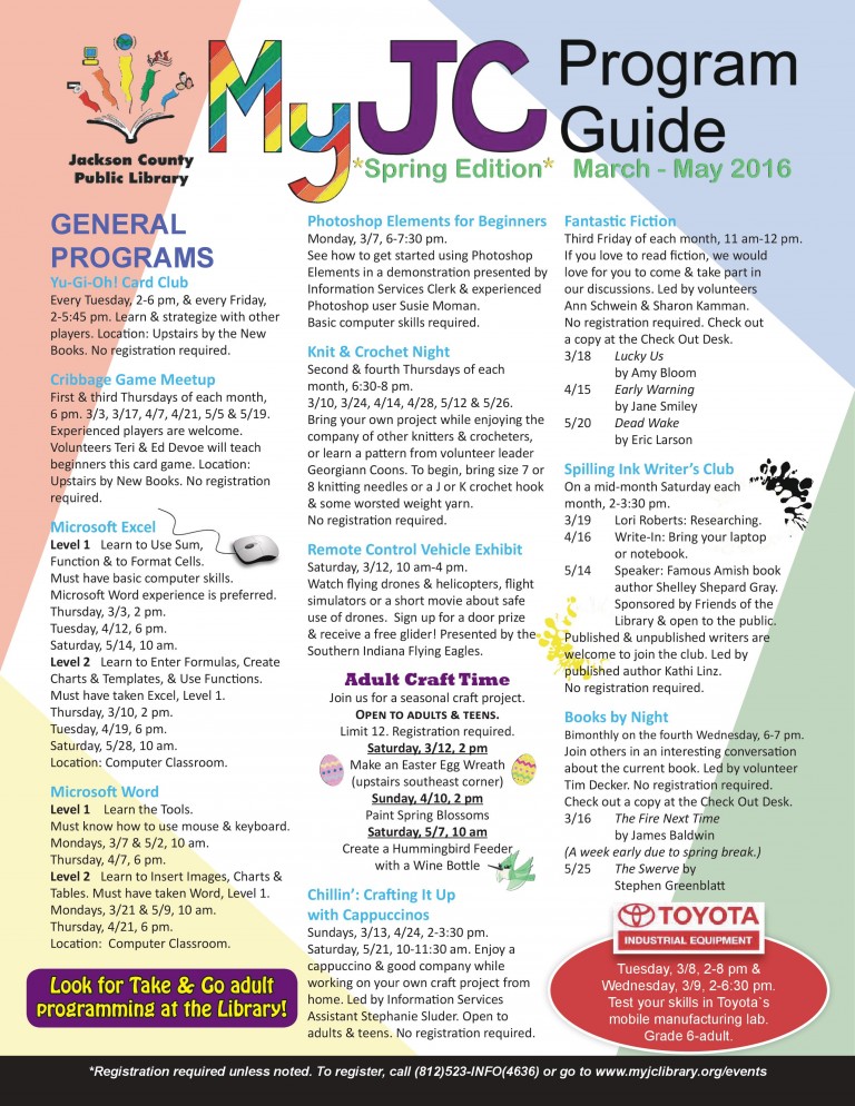 Spring Program Guide – Jackson County Public Library
