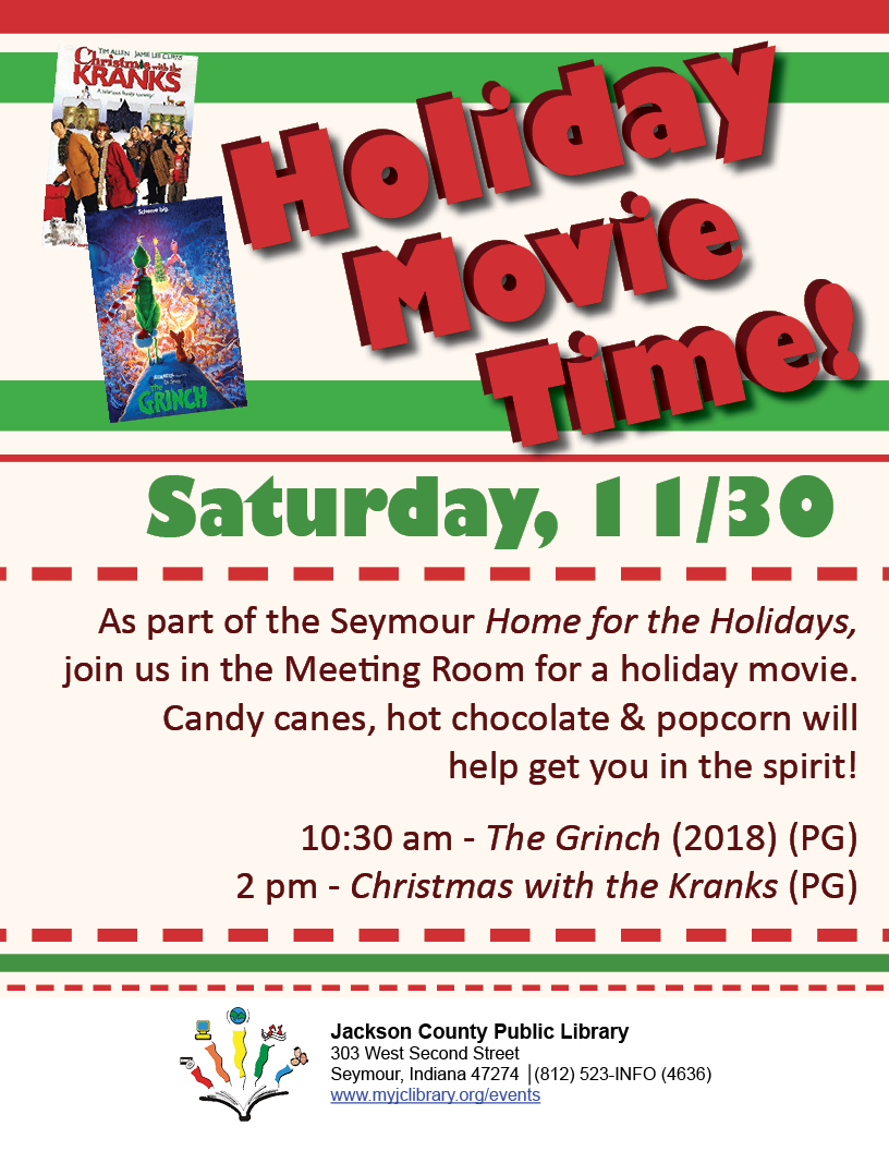 Holiday Movies at the Library – Jackson County Public Library
