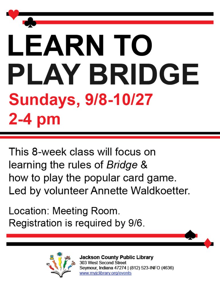 Learn to Play Bridge – Jackson County Public Library