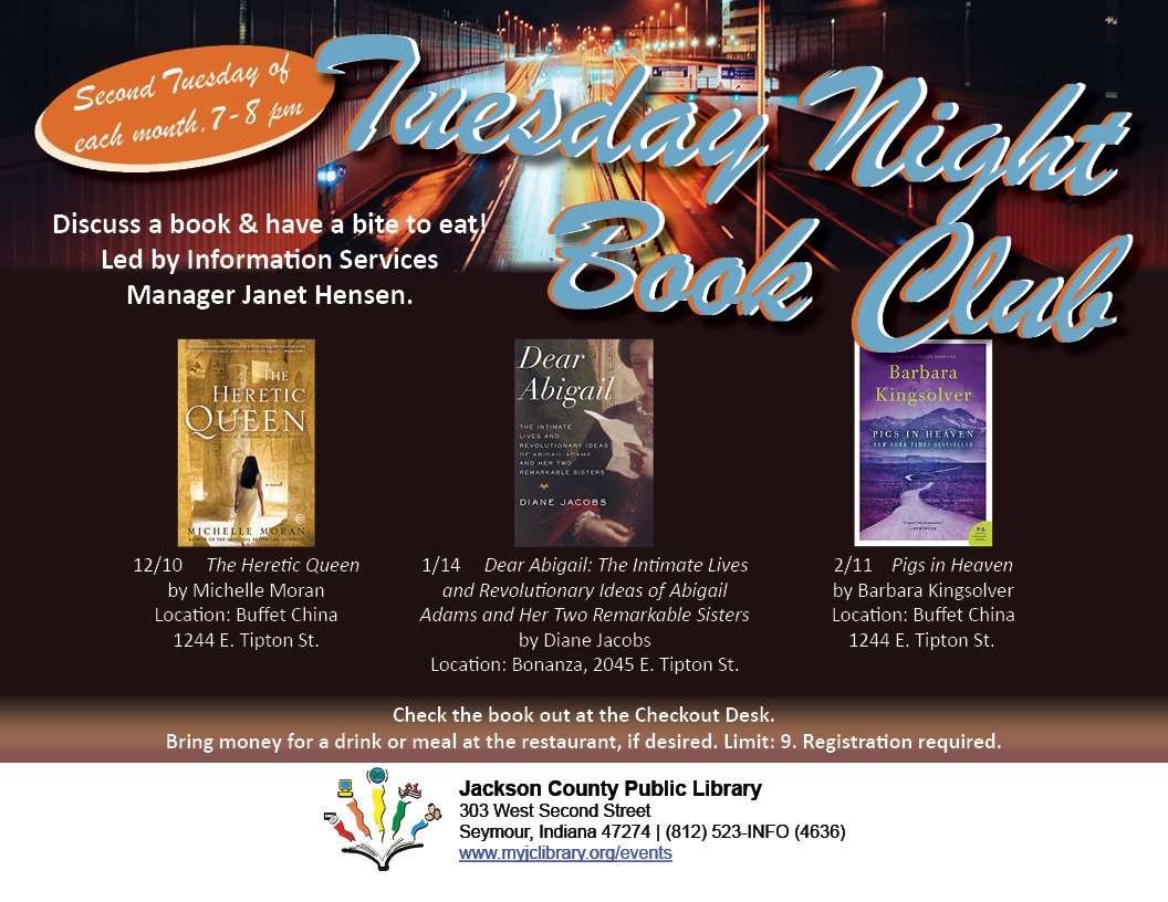 Tuesday Night Book Club – Jackson County Public Library