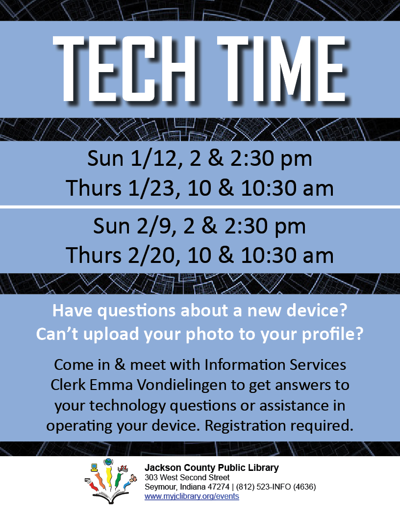 Tech Time – Jackson County Public Library