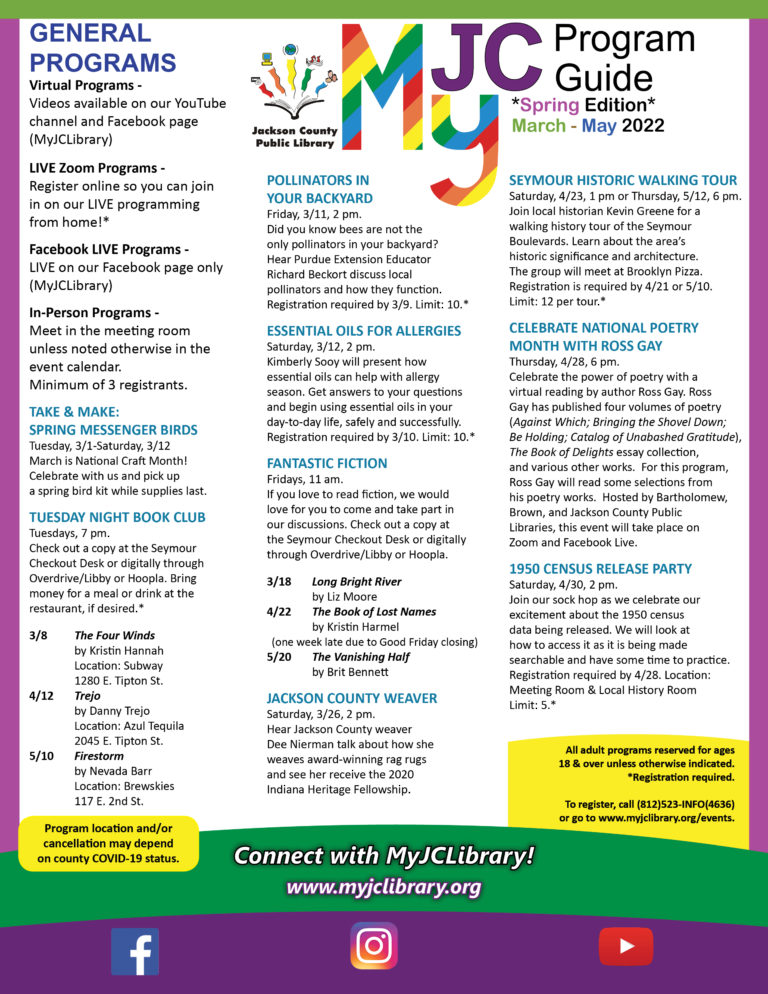 MyJC Program Guide – Jackson County Public Library